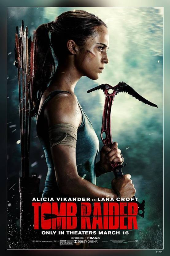 Tomb Raider Alicia Vikander Lara Croft Tomb Raider Matte Finish Poster ...