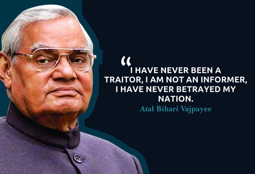 Poster Atal Bihari Vajpayee Photo Quotes sl-9352 (Large Poster, 36x24 ...