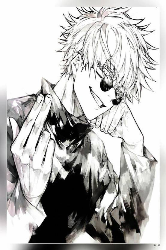 Jujutsu Kaisen Anime Manga Satoru Gojo Theme Matte Finish Poster Paper ...