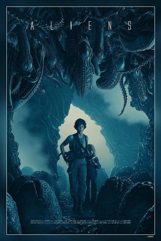 Movie Aliens Sigourney Weaver H R Giger Aoslskd Matte Finish Poster P ...