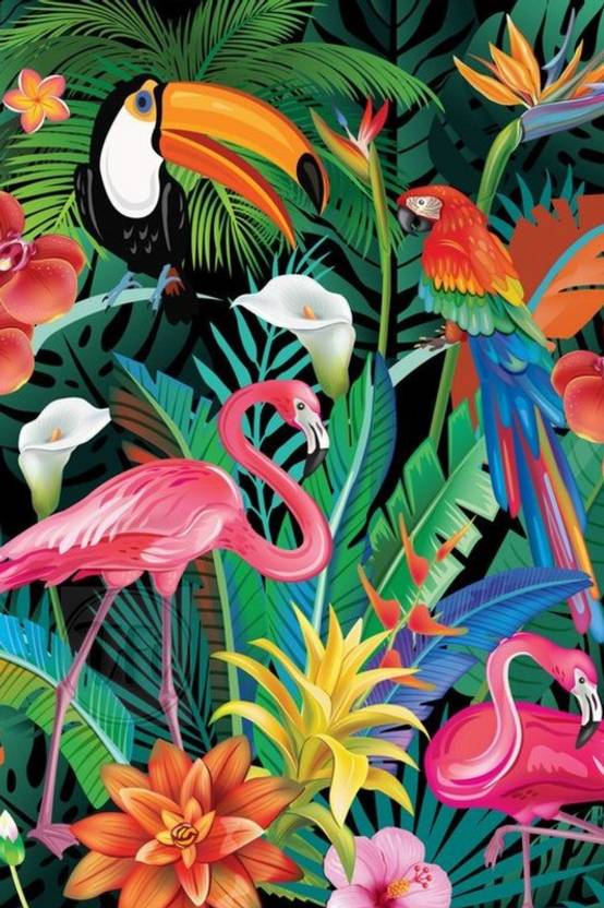 Wild Jungle Poster | Jungle Posters for Room | Unframed | With Self ...