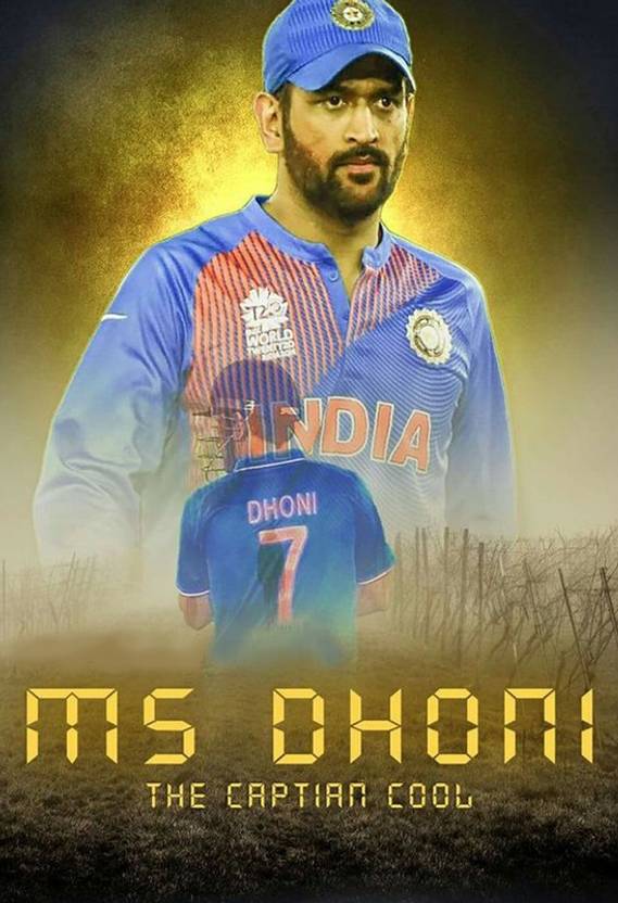 Poster Mahinder Singh Dhoni Ms Dhoni Indian Cricket Digital Art sl ...