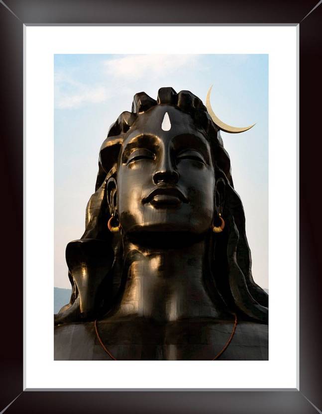 Lord Shiva Wall Poster With Framed For Home & Office Decor Print On ...