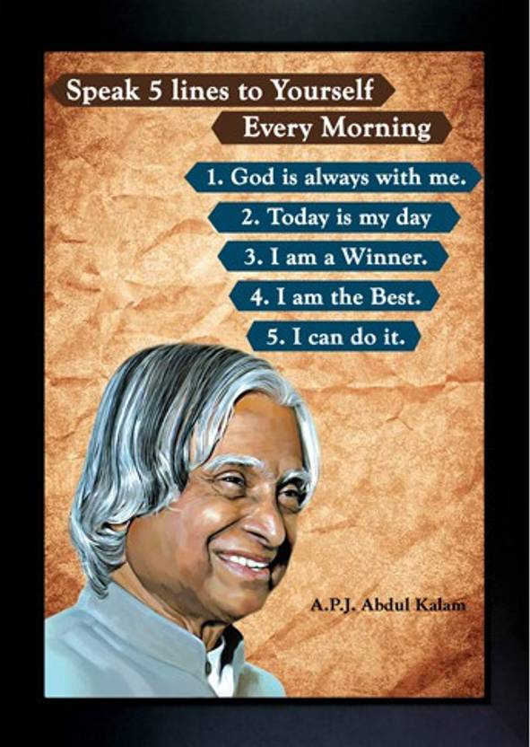 abdul kalam photo frame Paper Print - Educational posters in India ...