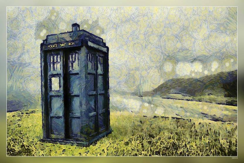 Tardis Doctor Who The Doctor Vincent Van Gogh Matte Finish Poster Paper ...