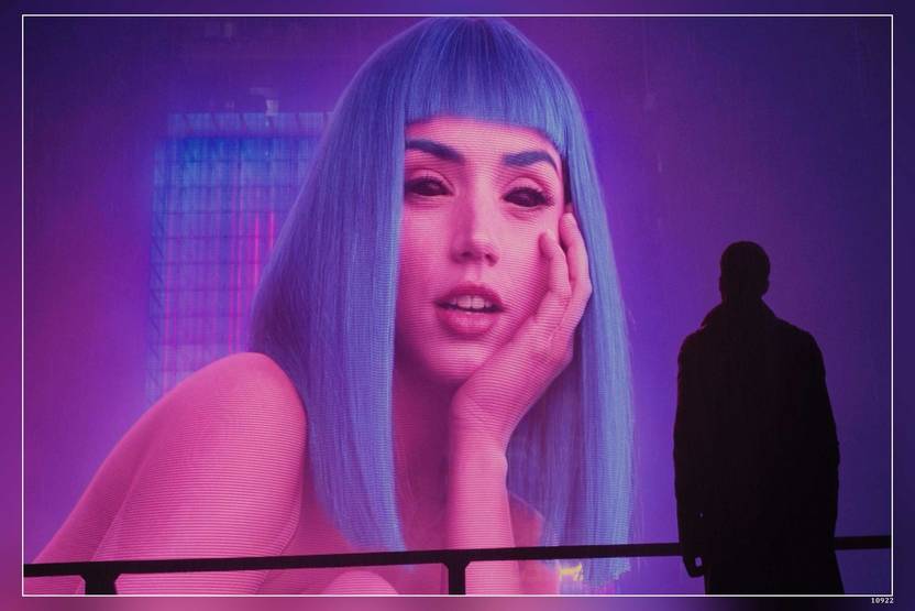 Ana De Armas Blade Runner Blade Runner Blue Hair Matte Finish Poster Paper Print - Animation ...