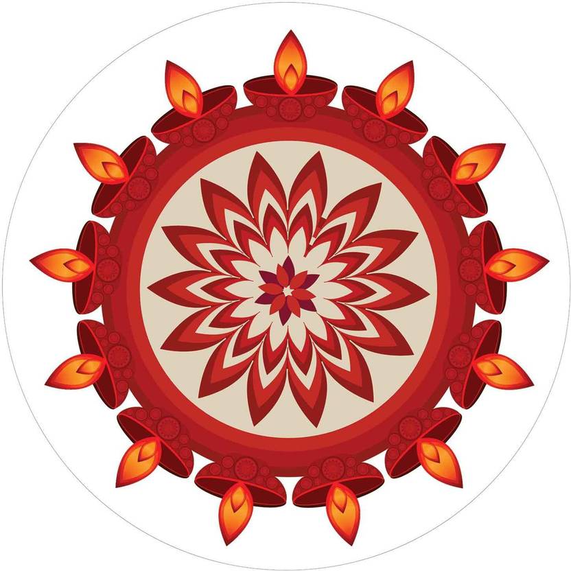 Rangoli diwali Fastival Floor Poster| Diwali Poster| self adhesive ...