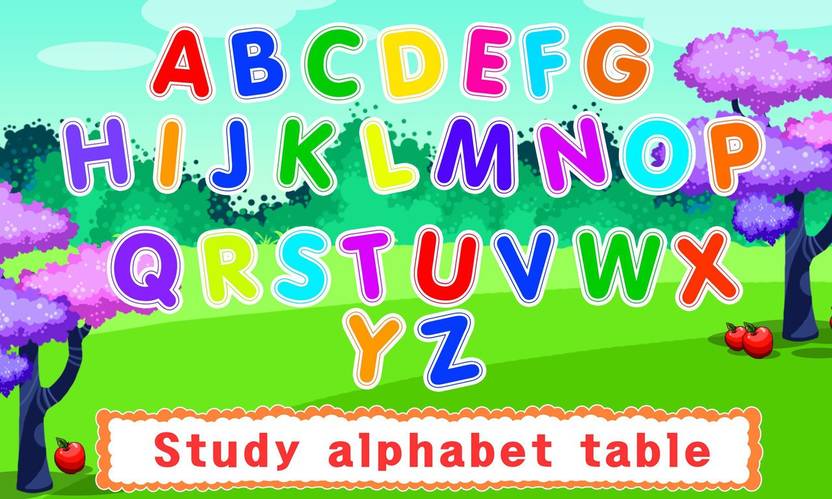Abcd alphabet chart Poster Multicolor Photo Paper Print Poster ...
