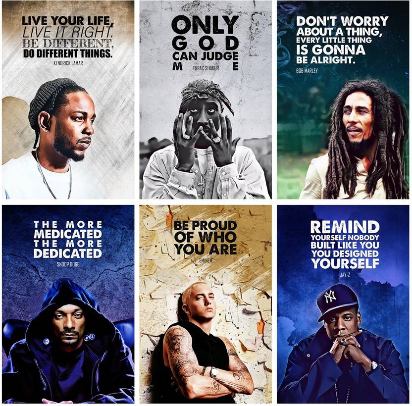 Bob Marley, Snoop Dogg, Jay-Z, Tupac Shakur, Kendrick Lamer, Eminem ...