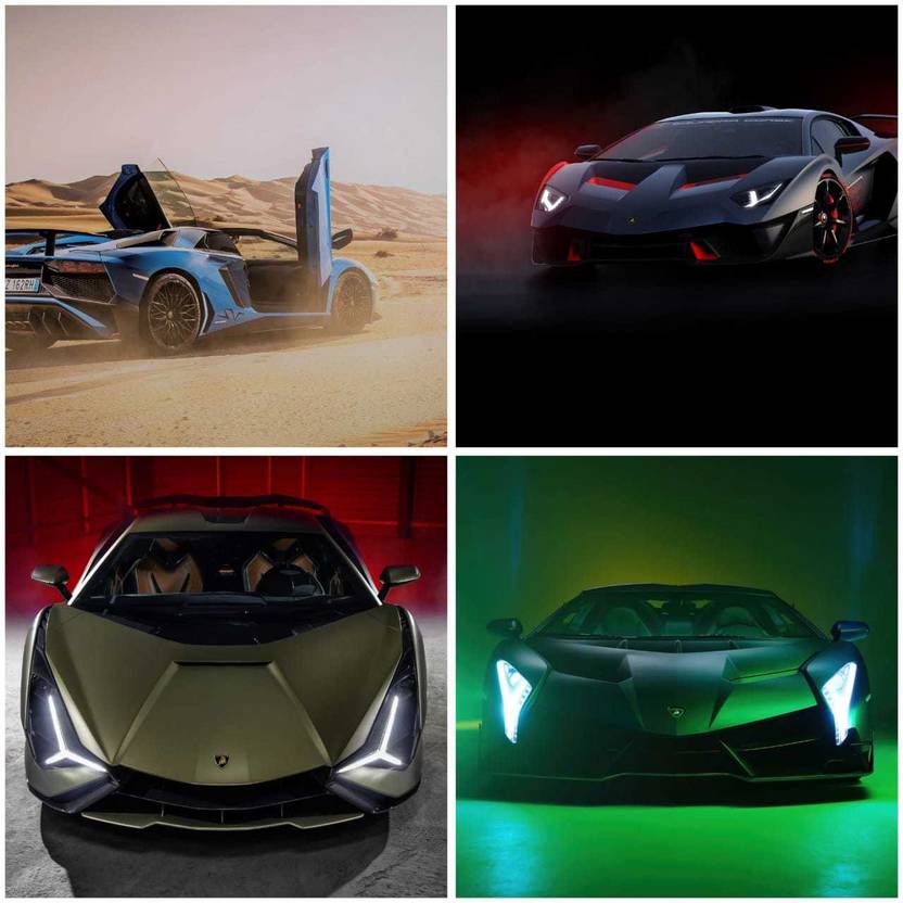 SPORT CAR and CAR Wall Poster/Cars Wall Posters (12x18 Inch)Multicolour ...