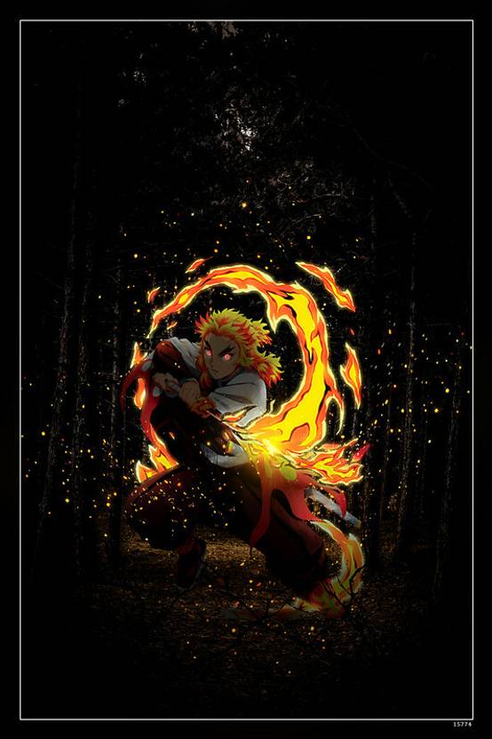 Rengoku Kyoujurou Kyojuro Rengoku Kimetsu No Yaiba Hd Matte Finish ...