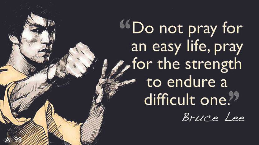 Bruce Lee Motivational Quote Poster on 300gsm Photogenic Paper With ...