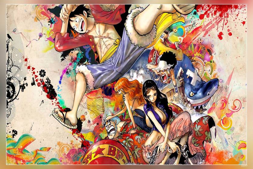 Anime One Piece Monkey D Luffy Matte Finish Poster Paper Print ...