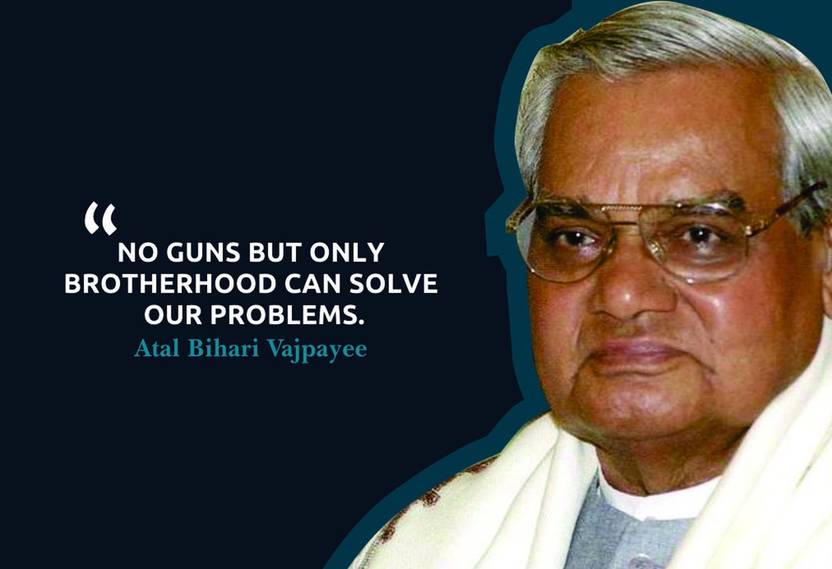 Poster Atal Bihari Vajpayee Photo Quotes sl-9354 (Large Poster, 36x24 ...