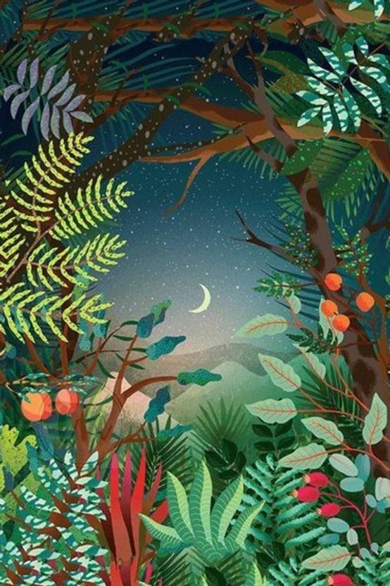 Wild Jungle Poster | Jungle Posters for Room | Unframed | With Self ...