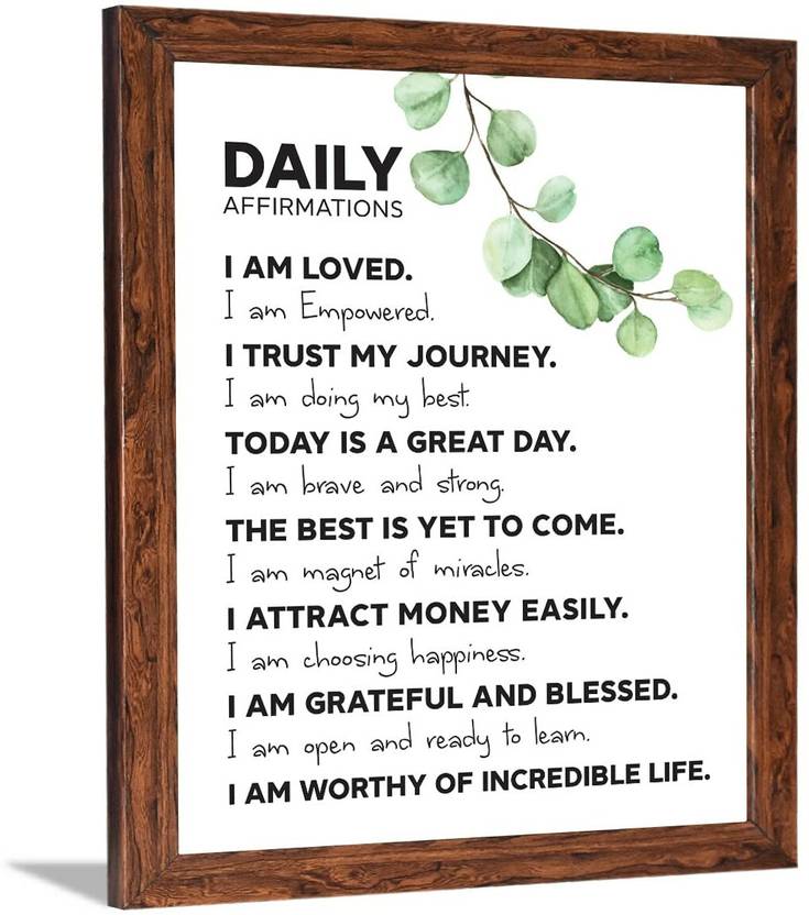 Affirmations Posters – Positive Affirmations Frames - I Am Affirmation ...