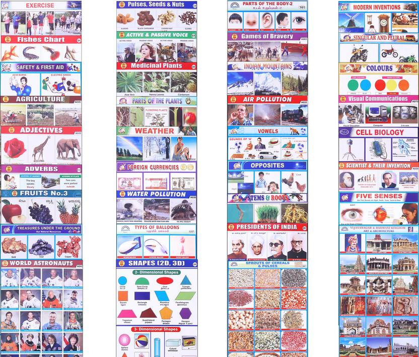 Kids Sticker Chart, School Project Work Chart, Pack of-35 pc Set Paper ...