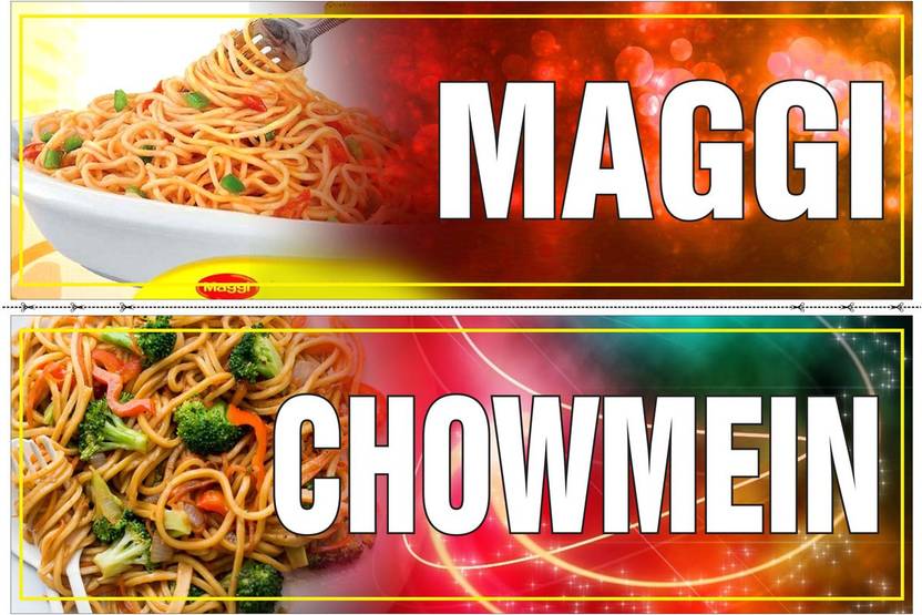 Poster For Hotel Restaurant Bar Caterer Sticker Maggi & Chowmein (Large ...