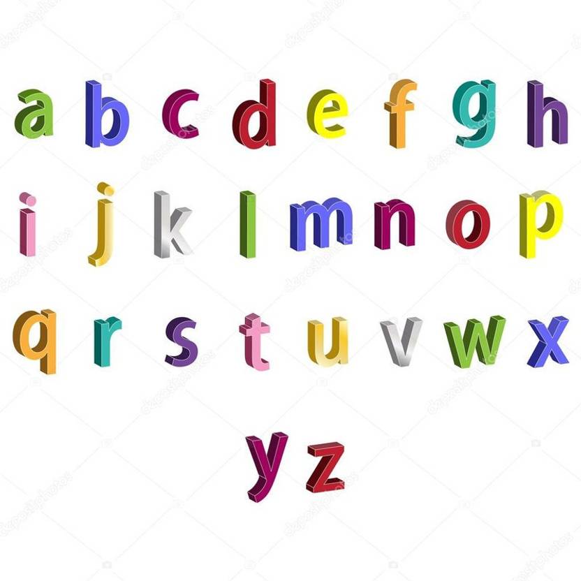 Abcd alphabet chart Poster Multicolor Photo Paper Print Poster ...