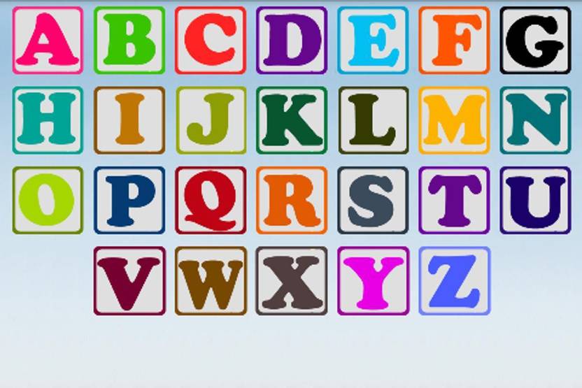 Abcd alphabet chart Poster Multicolor Photo Paper Print Poster ...