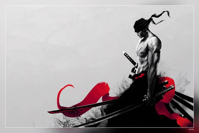 One Piece Zorro Roronoa Zoro Katana Anime Series Matte Finish Poster P ...