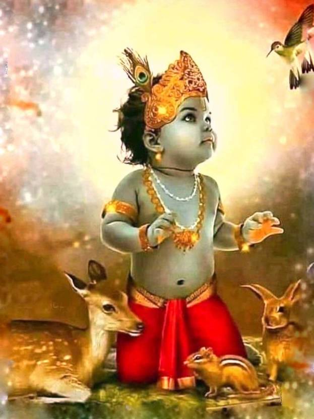 Bal Krishan Ji Poster on 300gsm Photogenic US Imported Paper With Gloss ...