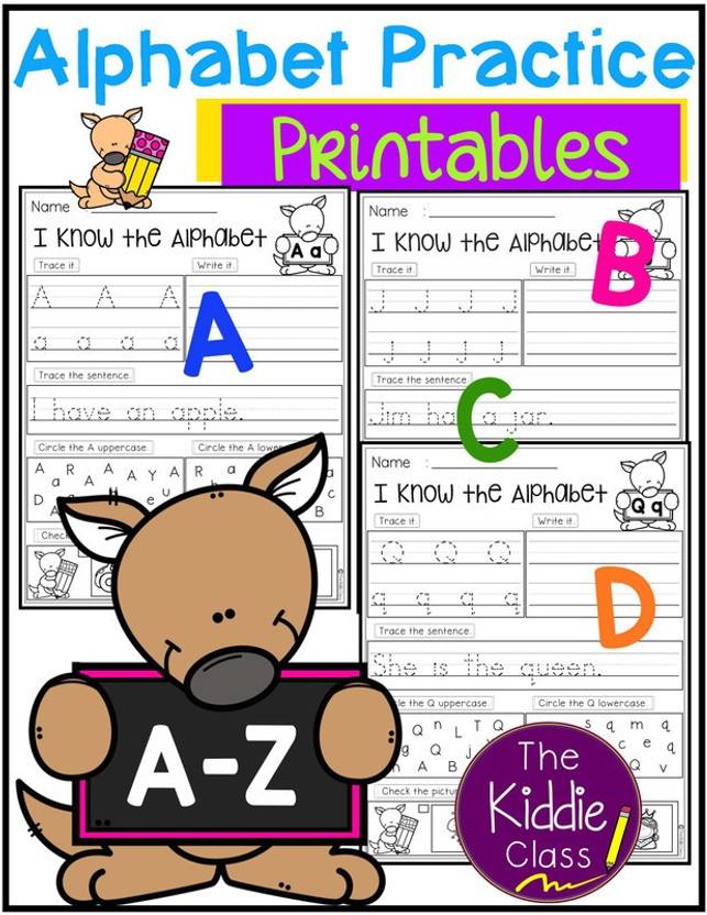 Abcd alphabet chart Poster Multicolor Photo Paper Print Poster ...