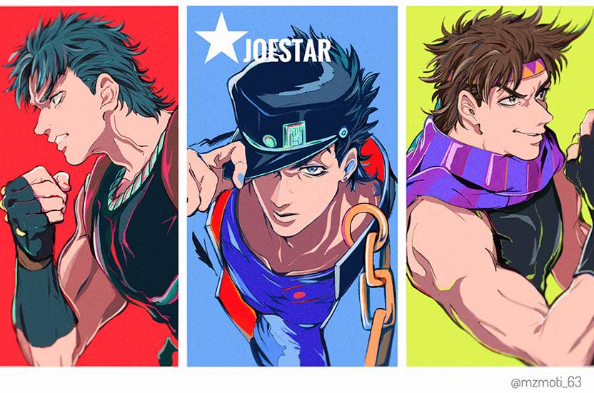 Jojo No Kimyou Na Bouken Kujo Jotaro Joseph Joestar Young Jona Matte ...