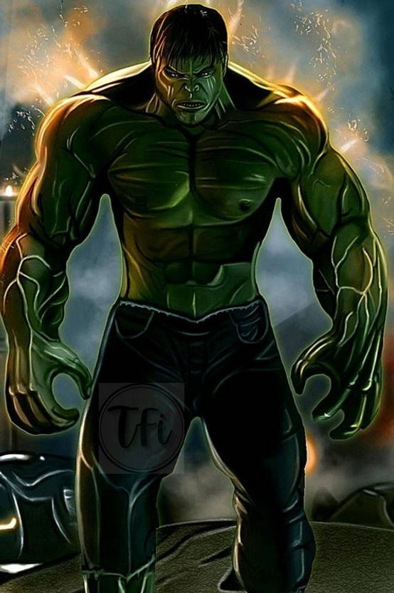 Hulk Poster |Superhero Hulk Posters | Unframed | With Self Adhesive ...