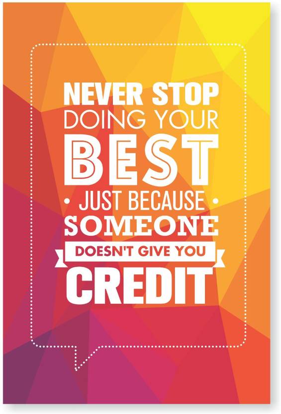 Motivational Posters with Adhesive Strips on Top & Bottom (Unframed ...