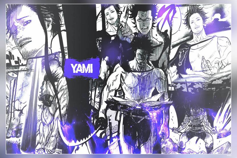 Black Clover Yami Sukehiro Anime Boys Matte Finish Poster Paper Print ...