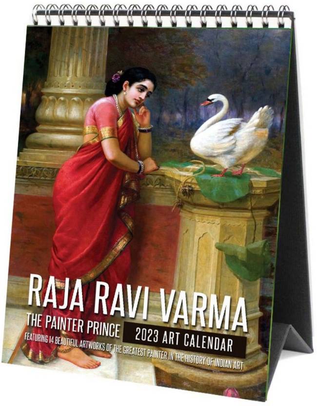 2023 Desk Calendar - Raja Ravi Varma Paper Print - Art & Paintings ...