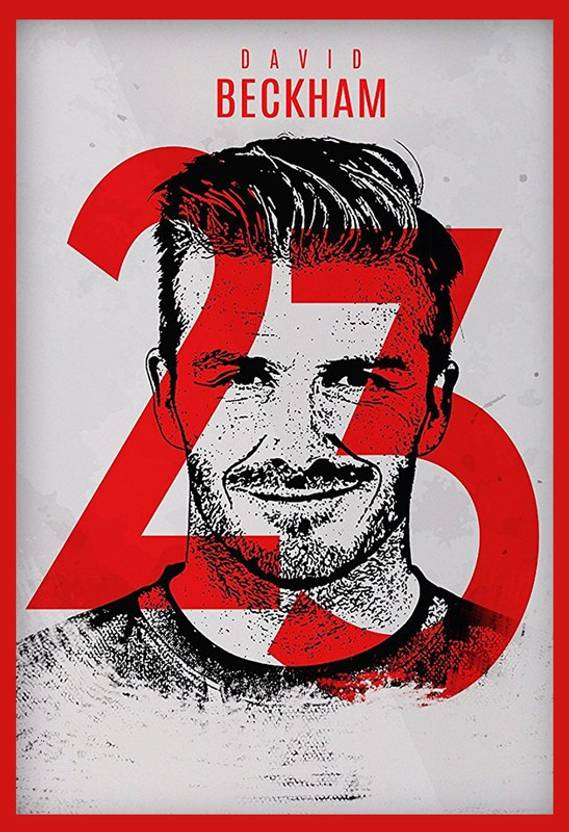 Poster David Beckham sl-9615 (Large Poster, 36x24 Inch, Banner Media ...