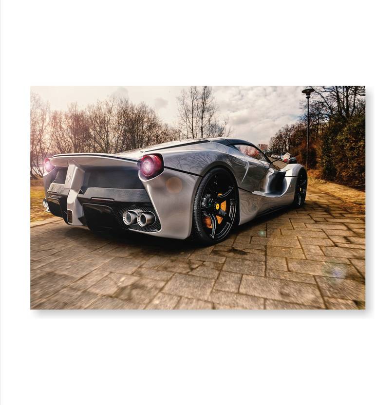 SR Creative Craft Car Wall Poster for Entrance/Living Room/Office/Hall ...