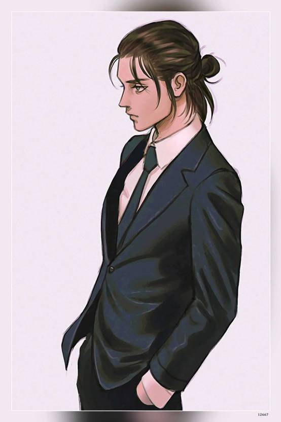 Eren Yeager Attack On Titan Eren Yeager Fanart Matte Finish Poster ...