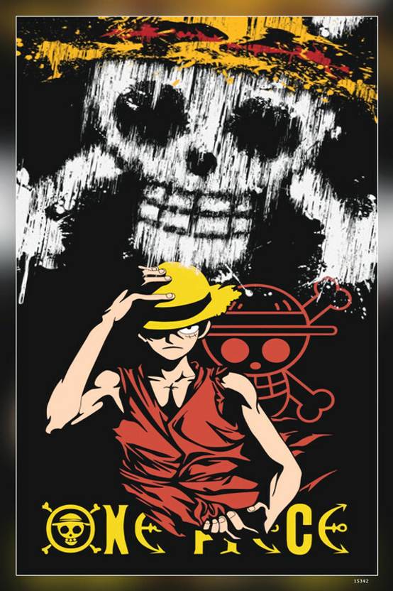 Luffy One Piece Anime Luffy One Piece Matte Finish Poster Paper Print ...