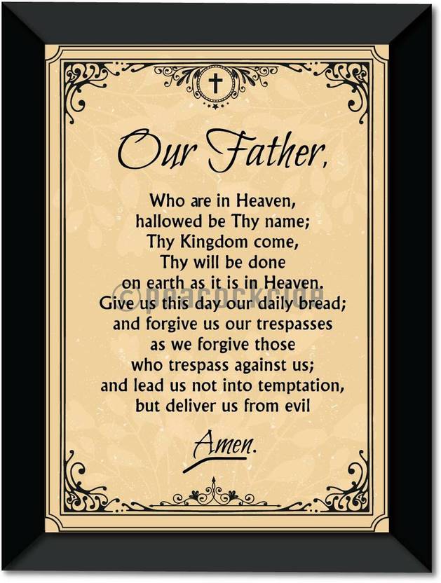 Our Father who are in Heaven I Jesus Chirst Prayer I Jesus Chirst Wall ...