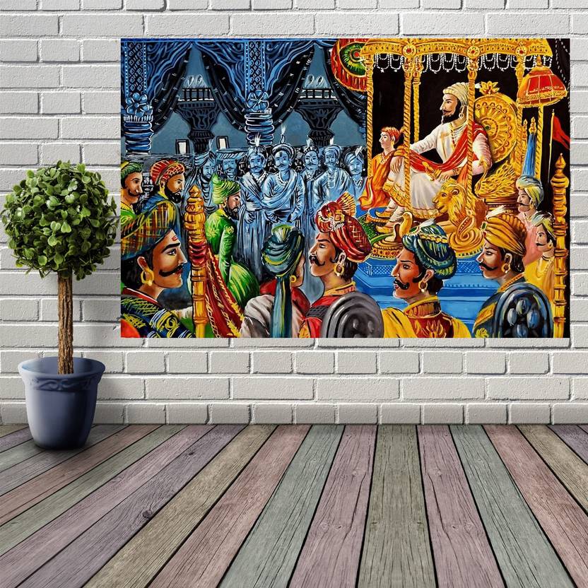 Chattrapati Shivaji Maharaj vinyl sticker poster Fine Art Print ...