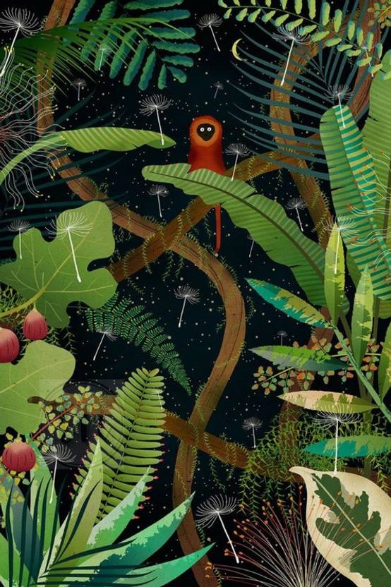 Wild Jungle Poster | Jungle Posters for Room | Unframed | With Self ...