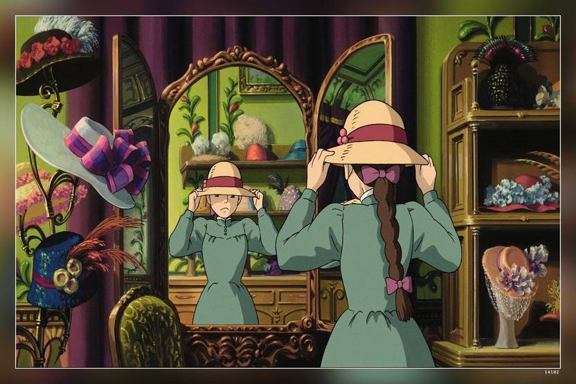 Anime Howls Moving Castle Anime Movie Hd Matte Finish Poster Paper ...