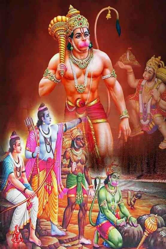 Hanuman Ji Poster on 300gsm Photogenic US Imported Paper With Gloss ...