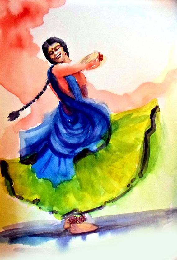 Poster Kathak Dance Digital Art sl-9850 (Large Poster, 36x24 Inch ...