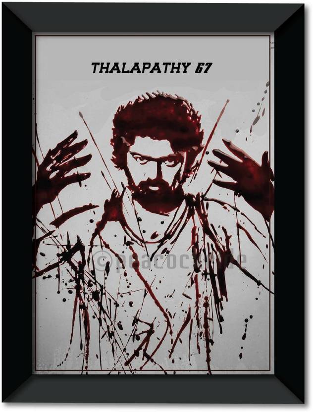 Thalapathy 67 I Vijay I Tamil Cinema Wall Frame A4 Fine Art Print ...