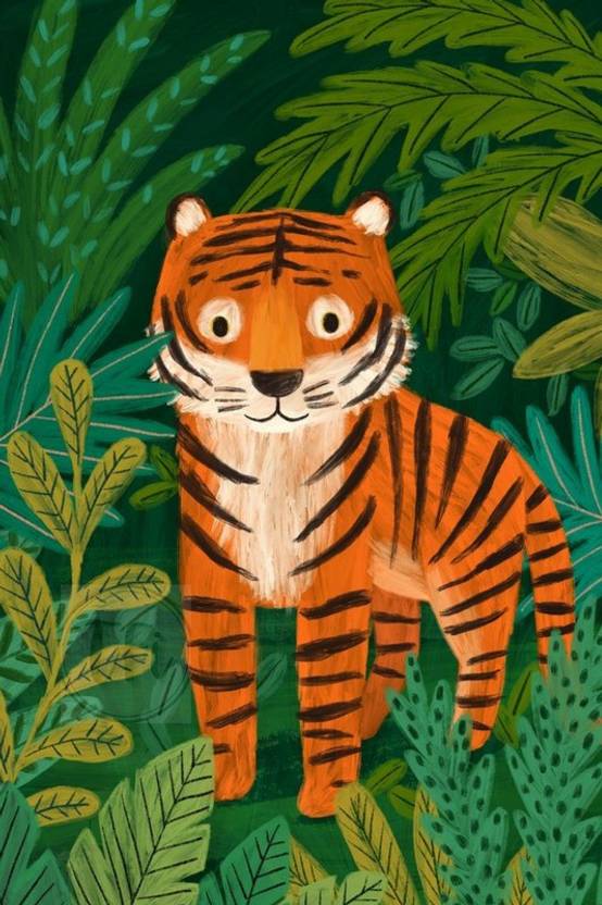 Wild Jungle Poster | Jungle Posters for Room | Unframed | With Self ...