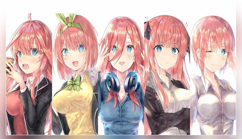 Anime Toubun No Hanayome Anime Girls Nakano Miku Nakano Itsuki Matte ...