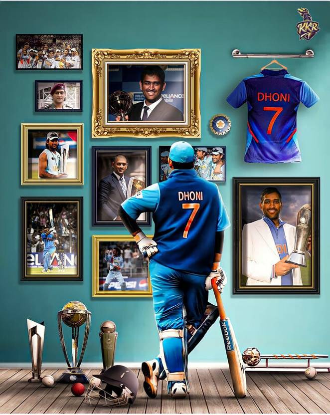 Ms Dhoni Matte Finish Poster Paper Print - Animation & Cartoons posters ...