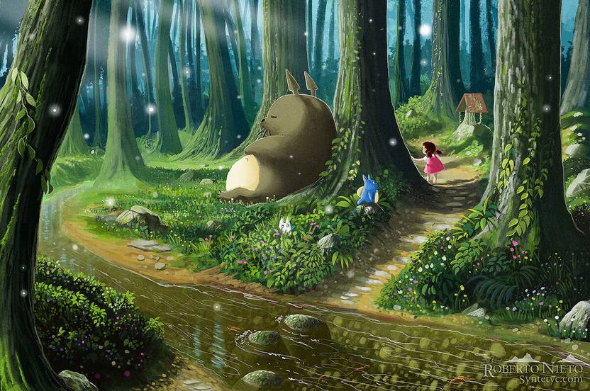 Tonari No Totoro Studio Ghibli Totoro Chibi Totoro Kusakabe Mei Matte ...