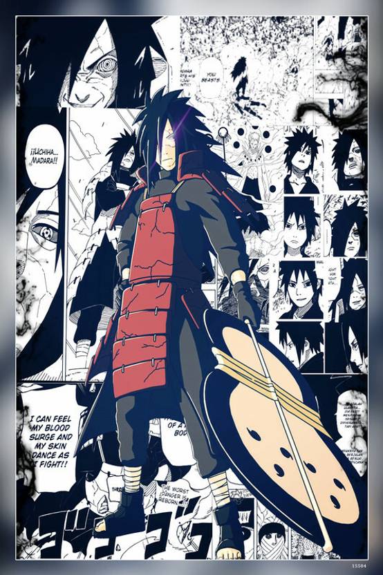 Madara Uchiha Naruto Anime Series Hd Matte Finish Poster Paper Print ...