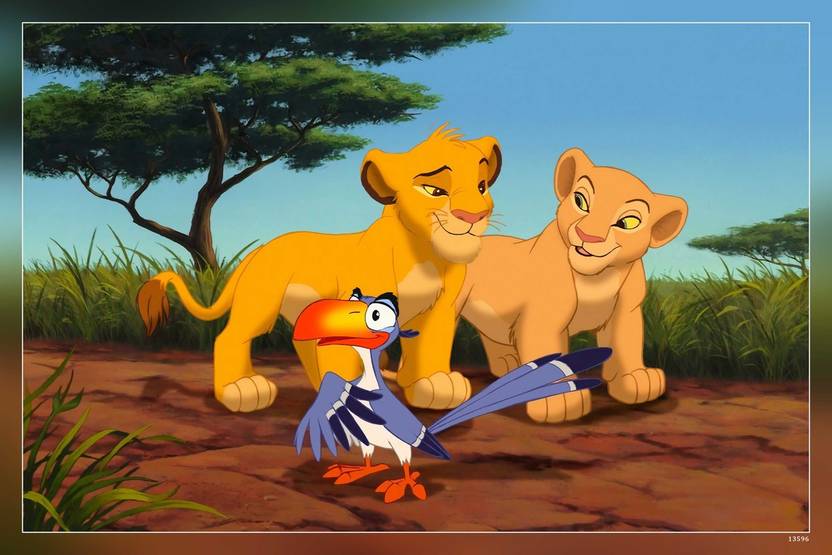 The Lion King Cartoons Parrot Zazu Simba And Nala Ssbhuims Matte Finish ...