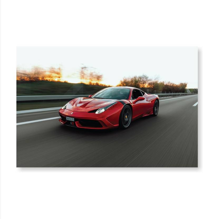 SR Creative Craft Car Wall Poster for Entrance/Living Room/Office/Hall ...